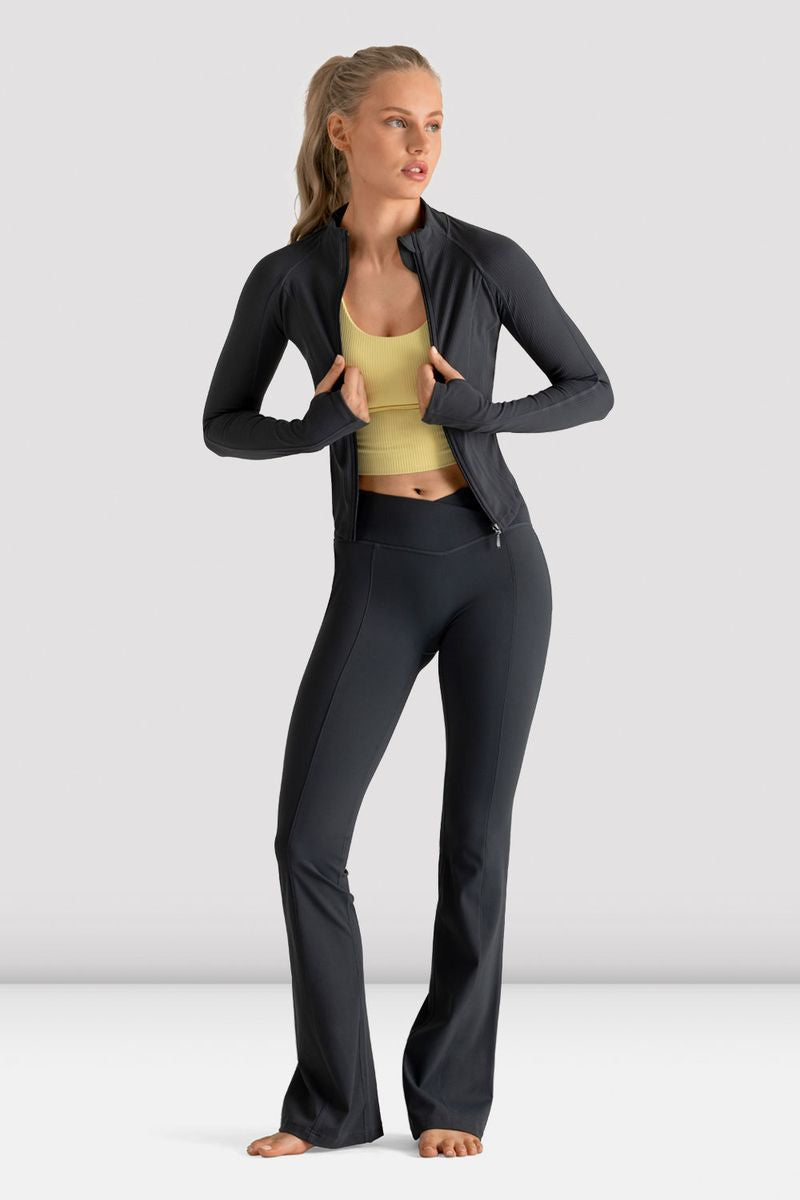 Ladies Apex Rib Contour Zip Jacket, Grey – BLOCH Dance UK