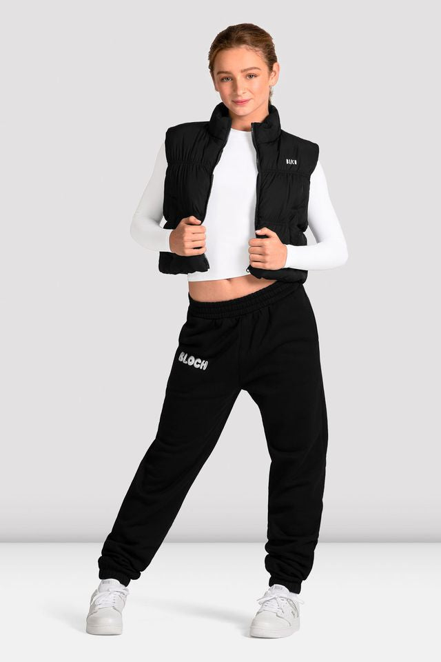 Girls Cropped Puffer Jacket, Black – BLOCH Dance UK