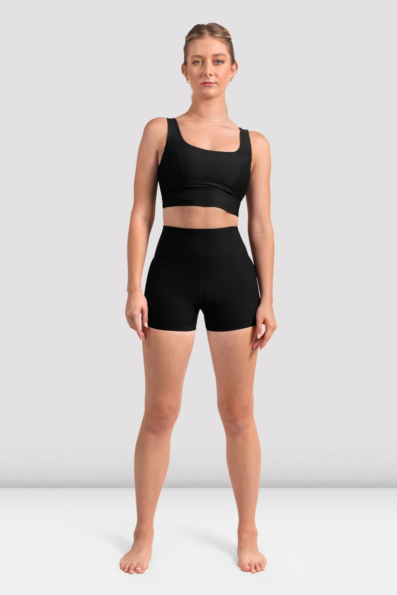 BLOCHsculpt™ Scoop Neck High Compression Sports Bra - Ebony | BLOCH ...