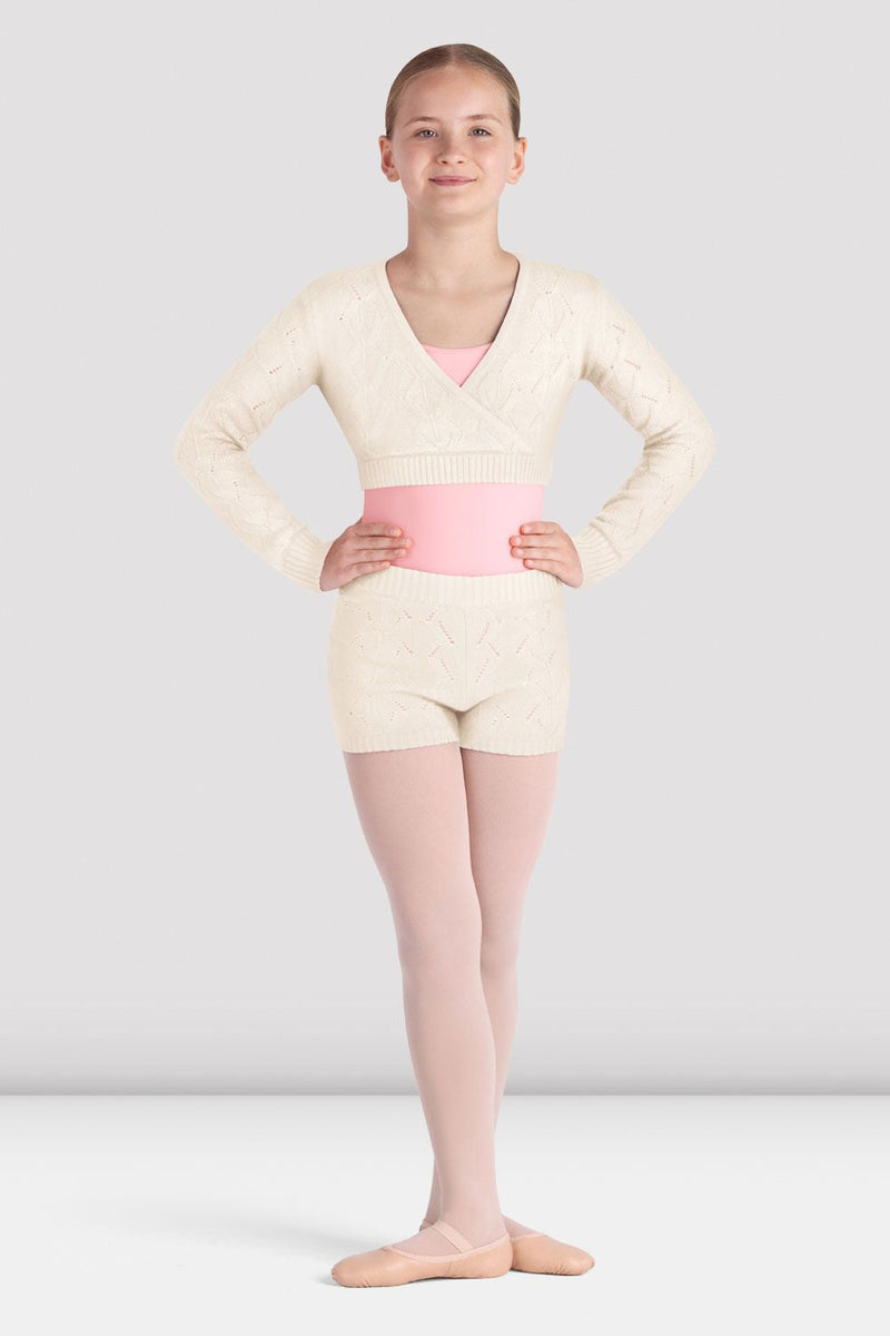 Girls Emily Long Sleeve Wrap Top, White – BLOCH Dance UK