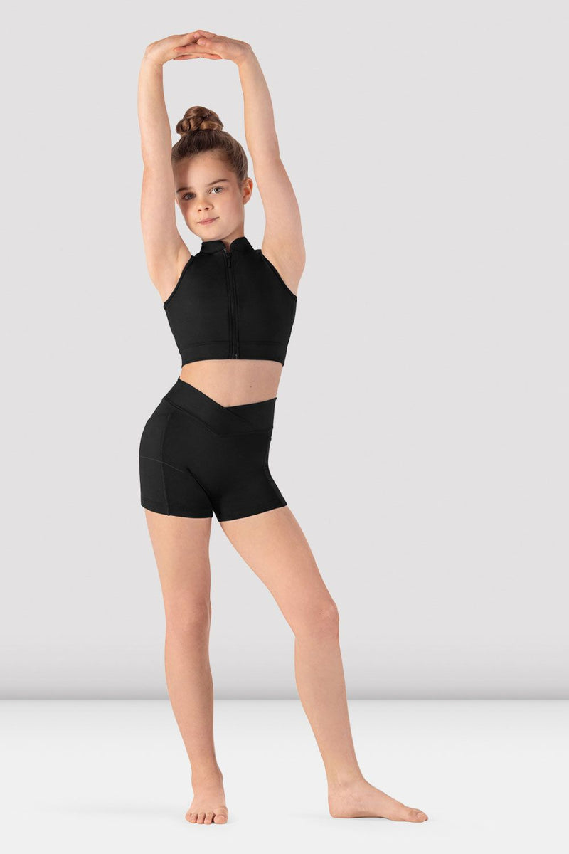 Girls Nicolia V Front Short, Black – BLOCH Dance UK